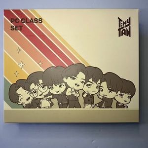 BTS | Dining | New Bts Official Tinytan Dynamite Pc Glass Set 2pc | Poshmark